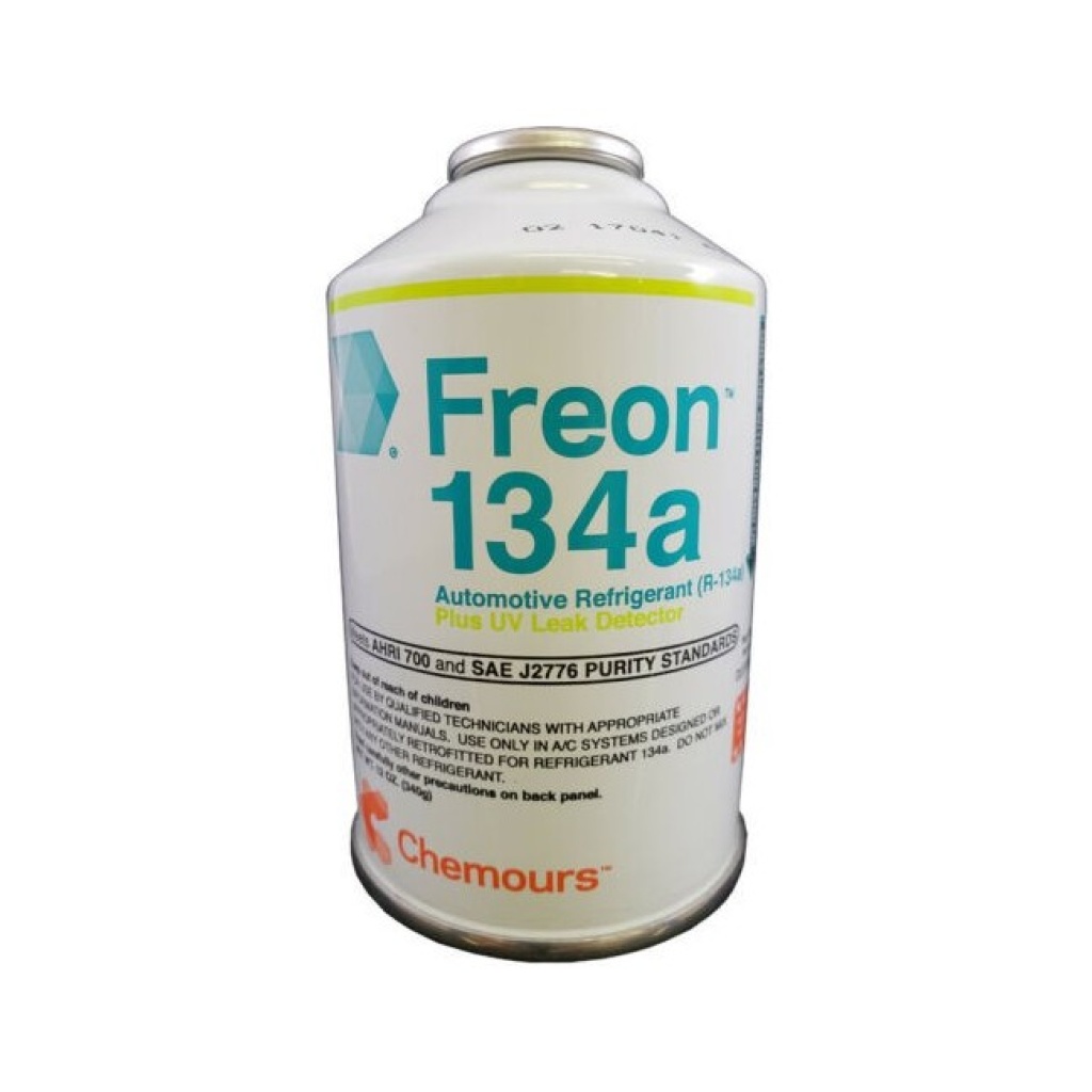Refrigerante 134a X 340 g libra con detector de fugas Freon Chemours/ R-134 a UV - Refrigeracion ...